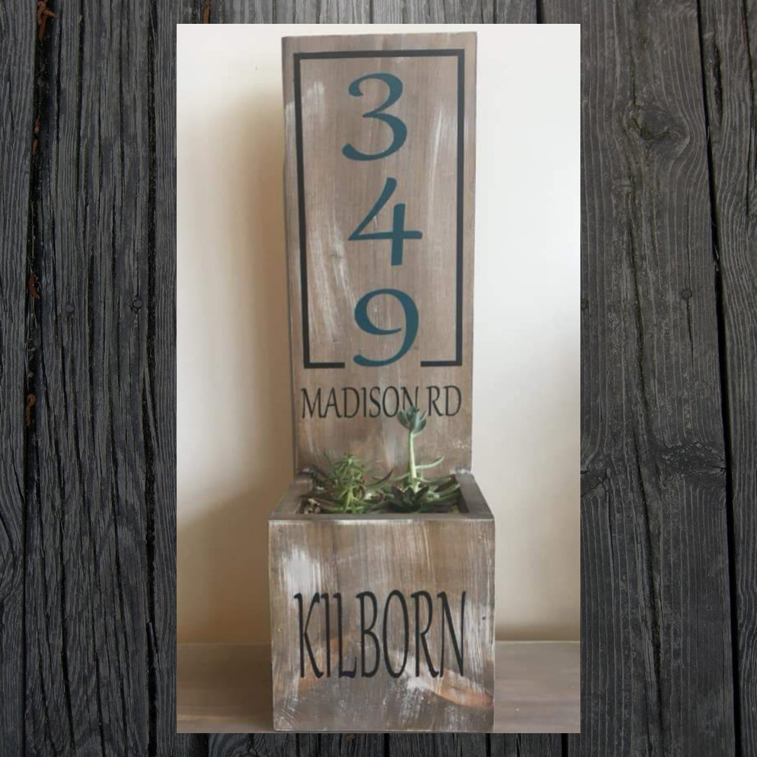 Personalized Planter Box – Hammer & Stain Dubois